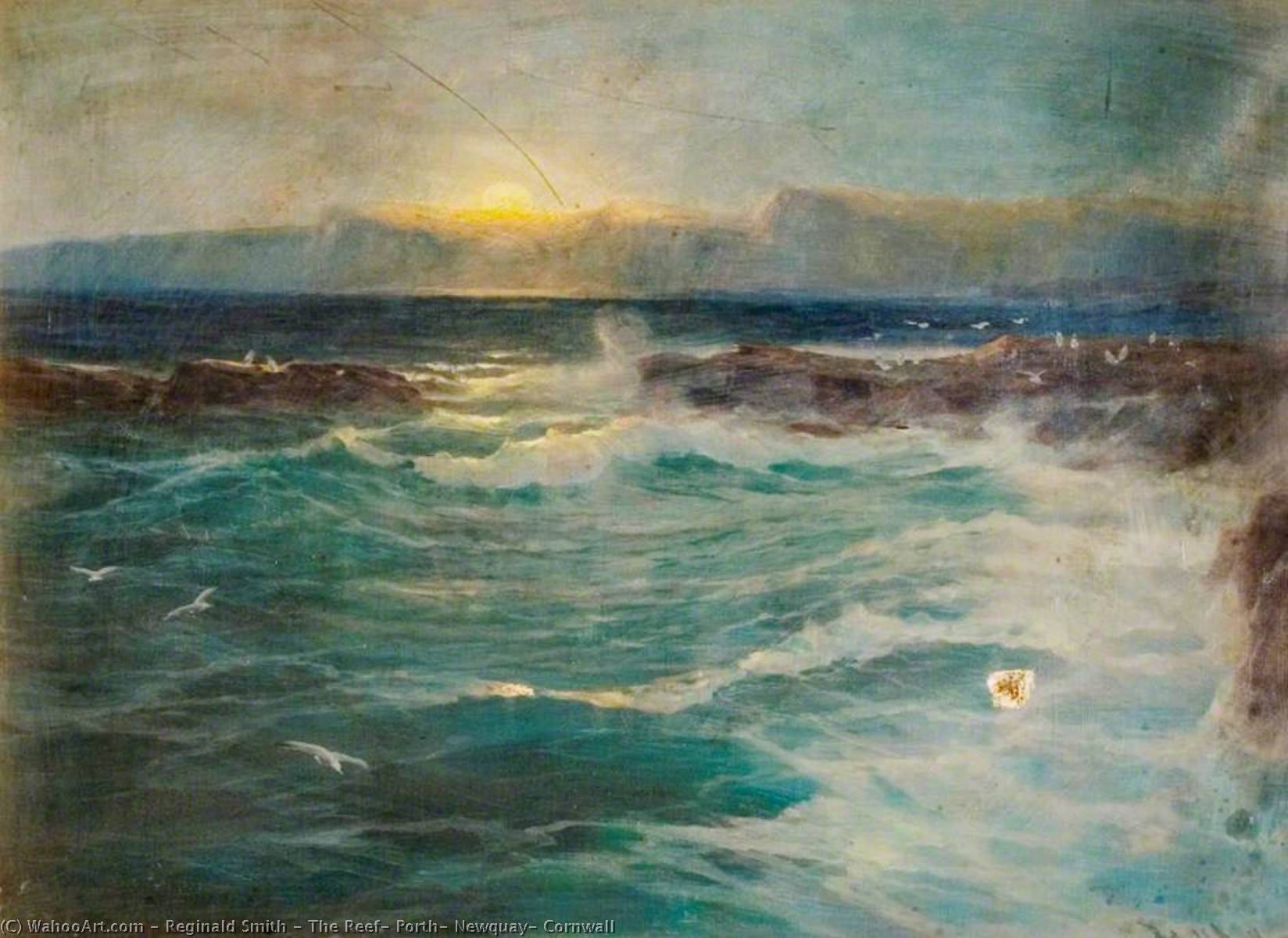 The Reef, Porth, Newquay, Cornwall by Reginald Smith Reginald Smith ...