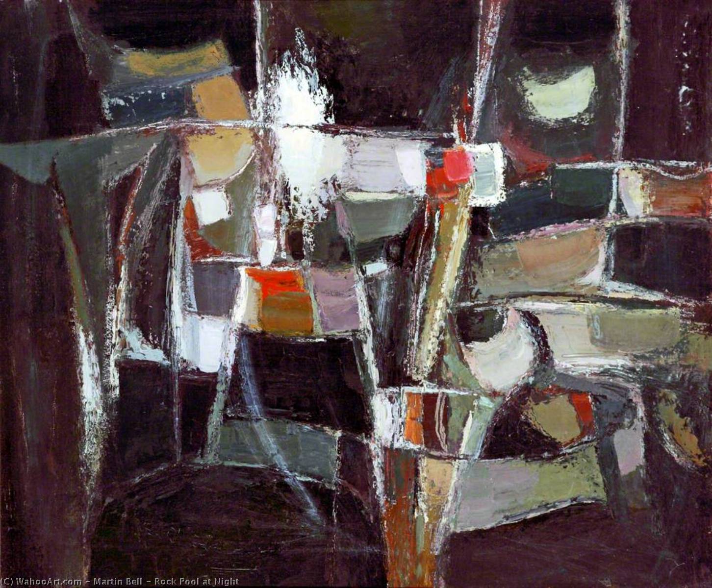 Rock Pool at Night by Martin Bell Martin Bell | ArtsDot.com