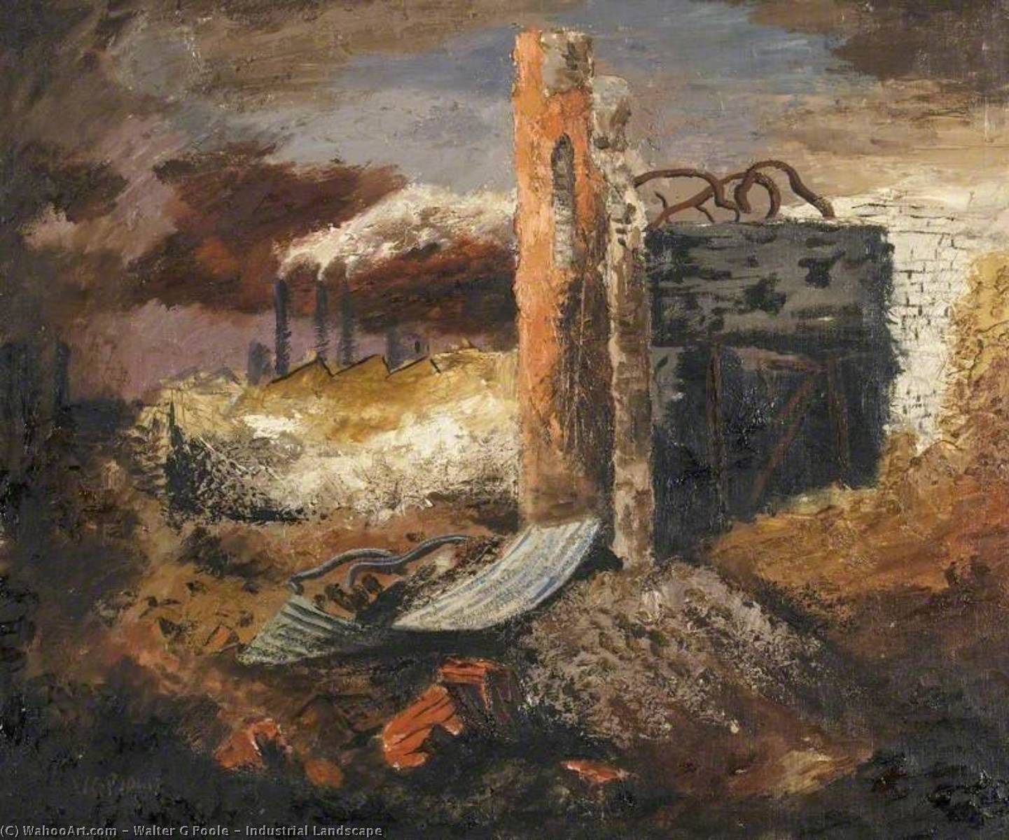 Industrial Landscape by Walter G Poole Walter G Poole | ArtsDot.com
