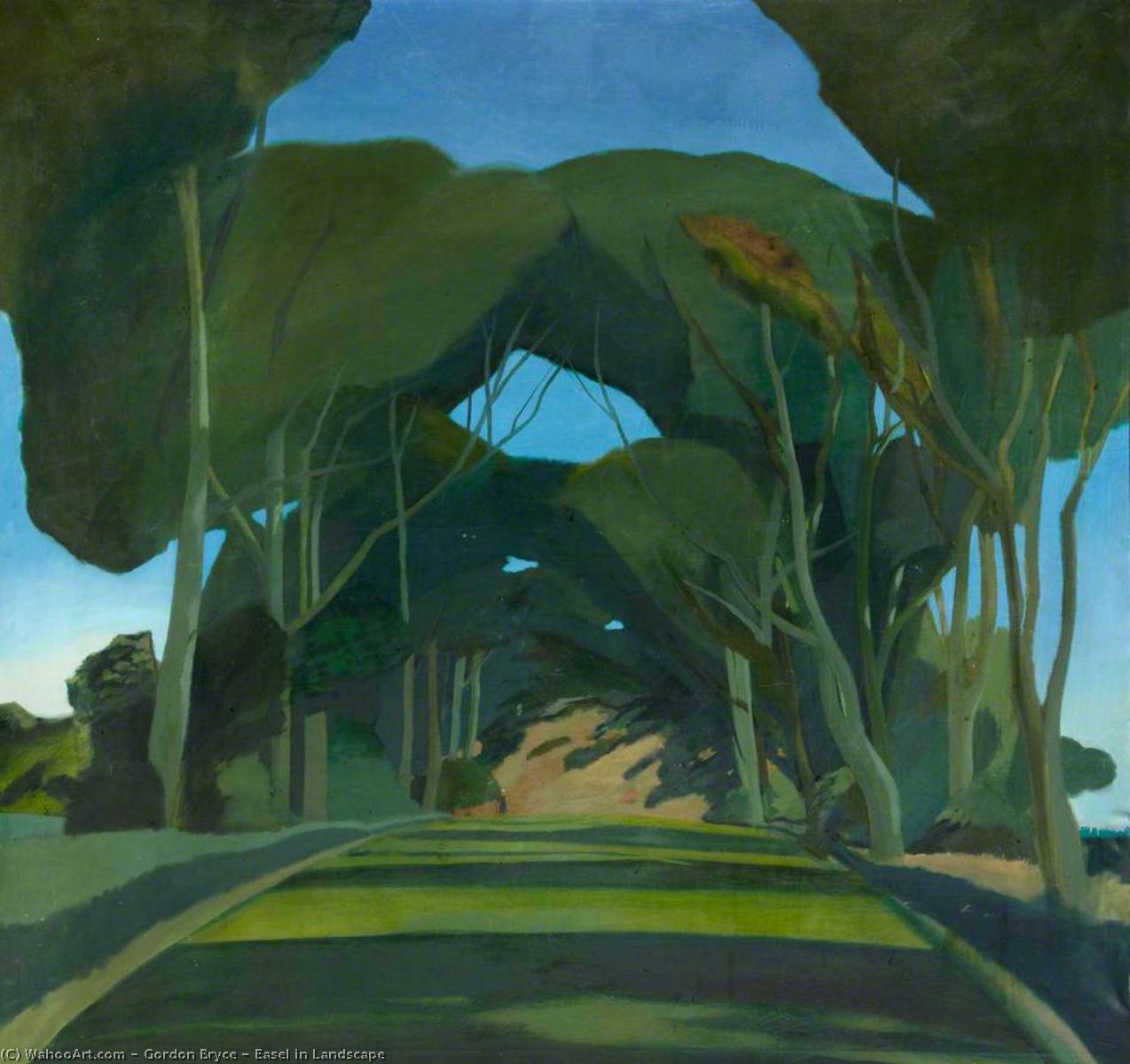 Easel in Landscape, 1992 by Gordon Bryce Gordon Bryce | ArtsDot.com