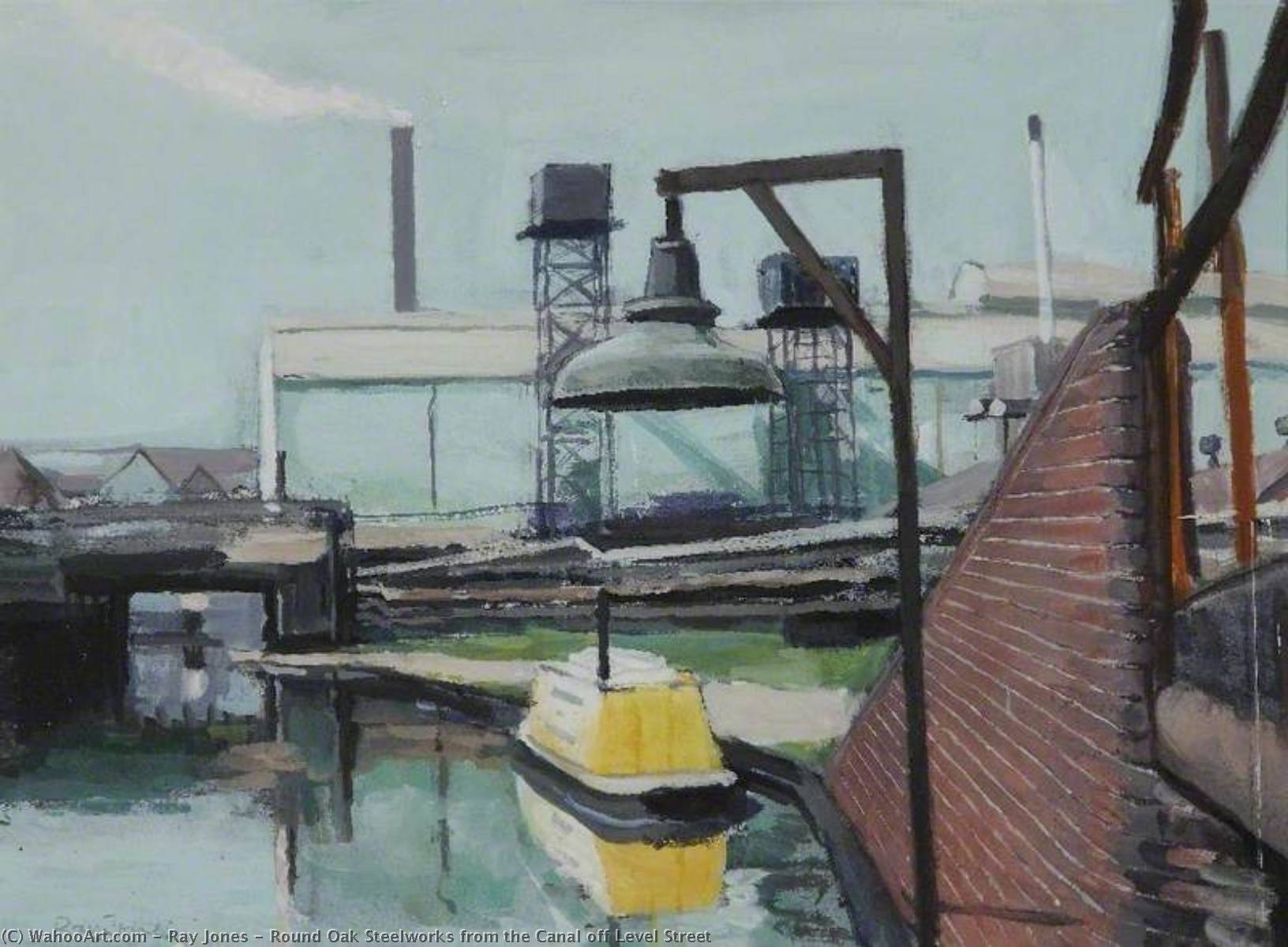 Round Oak Steelworks from the Canal off Level Street by Ray Jones Ray ...