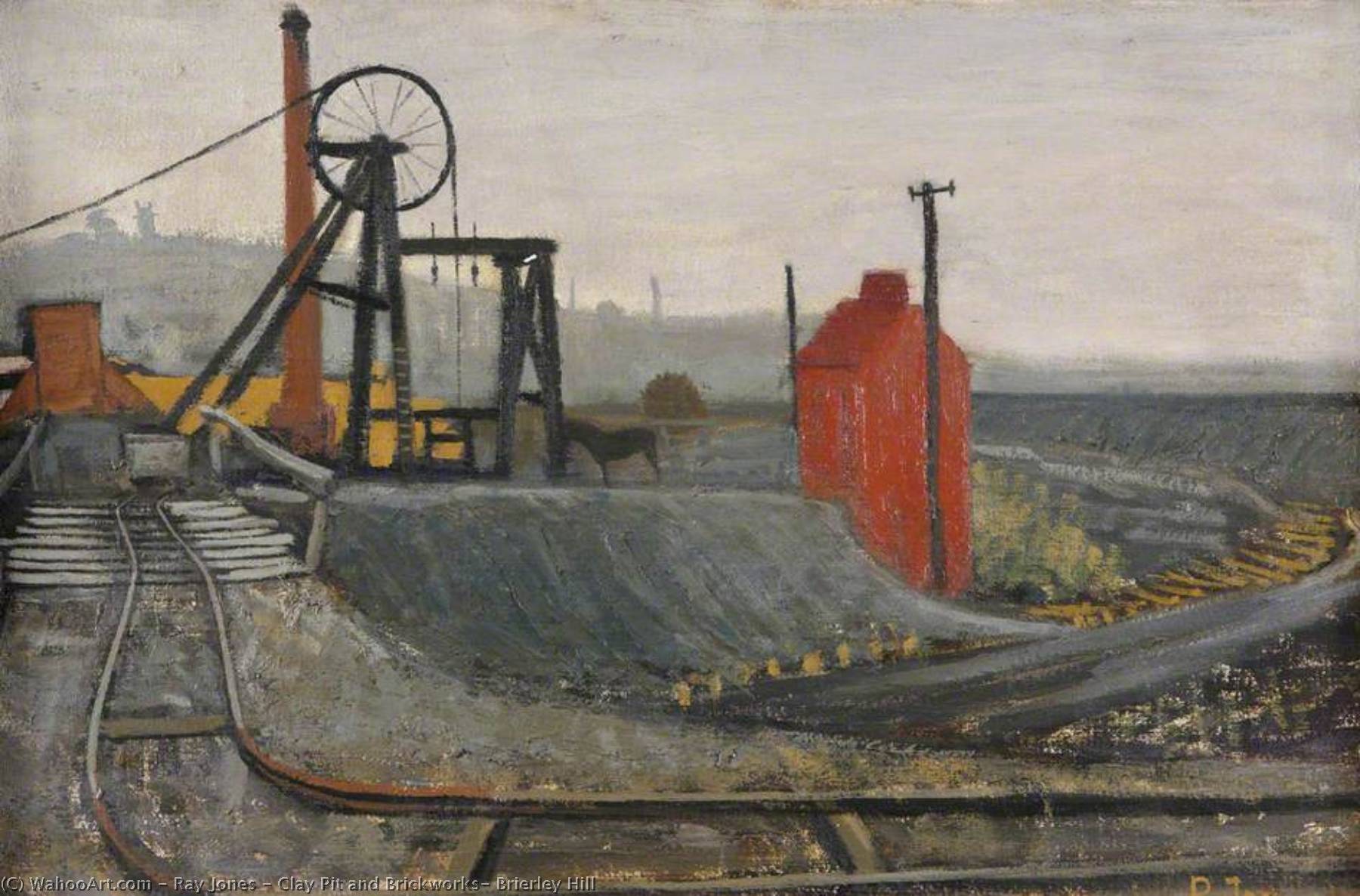 Clay Pit and Brickworks, Brierley Hill by Ray Jones Ray Jones | ArtsDot.com