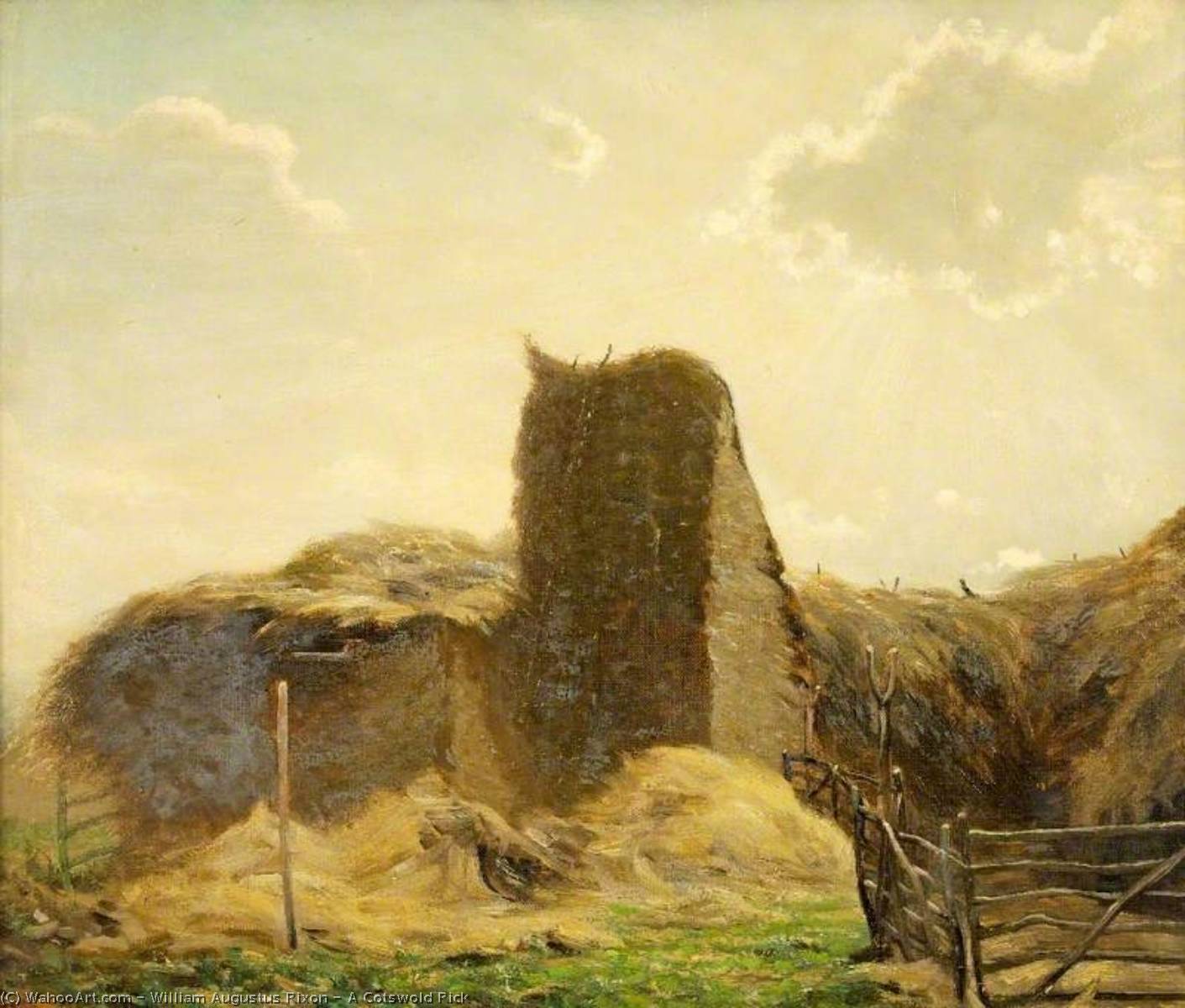 A Cotswold Rick by William Augustus Rixon William Augustus Rixon ...