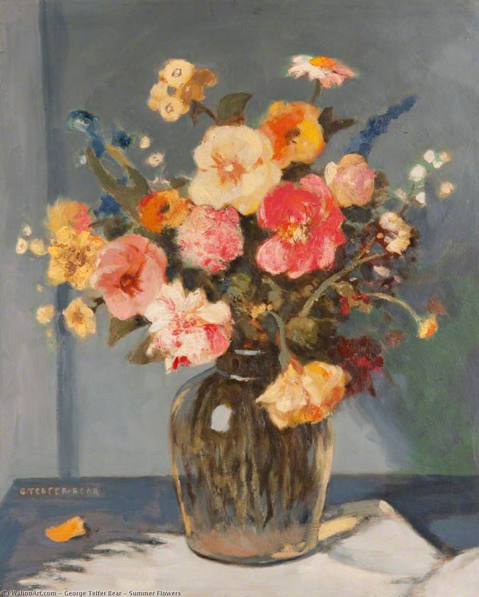 Summer Flowers by George Telfer Bear George Telfer Bear | ArtsDot.com