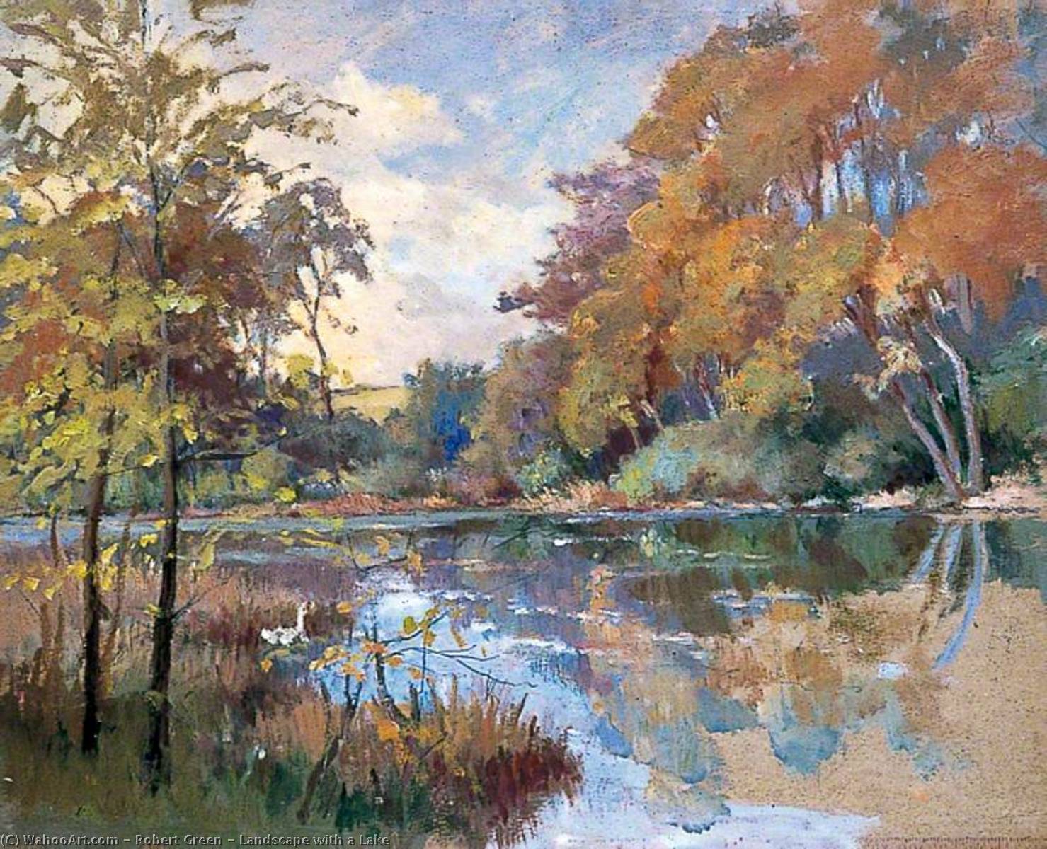 Landscape with a Lake by Robert Green Robert Green | ArtsDot.com