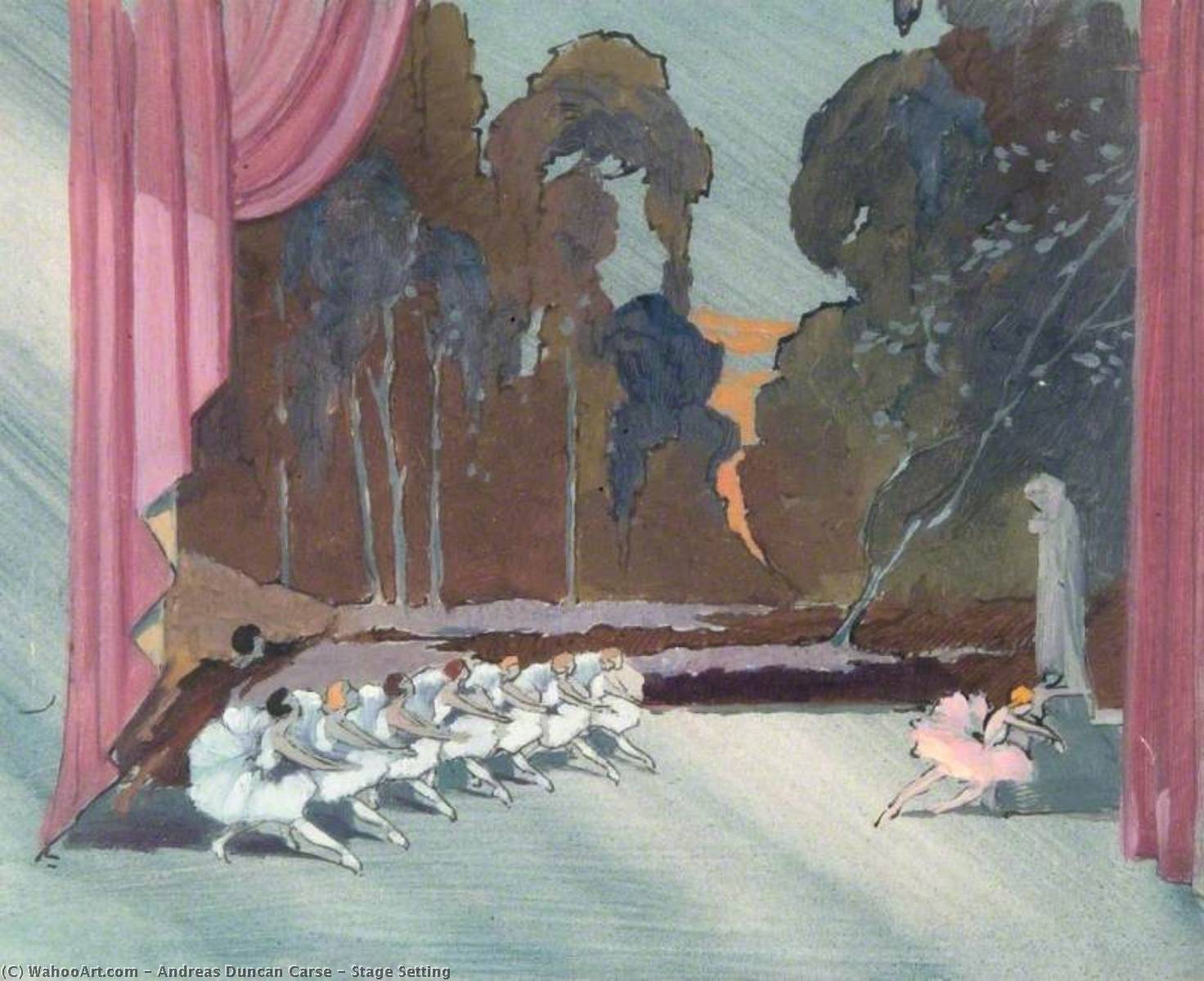 Stage Setting, 1935 by Andreas Duncan Carse Andreas Duncan Carse ...