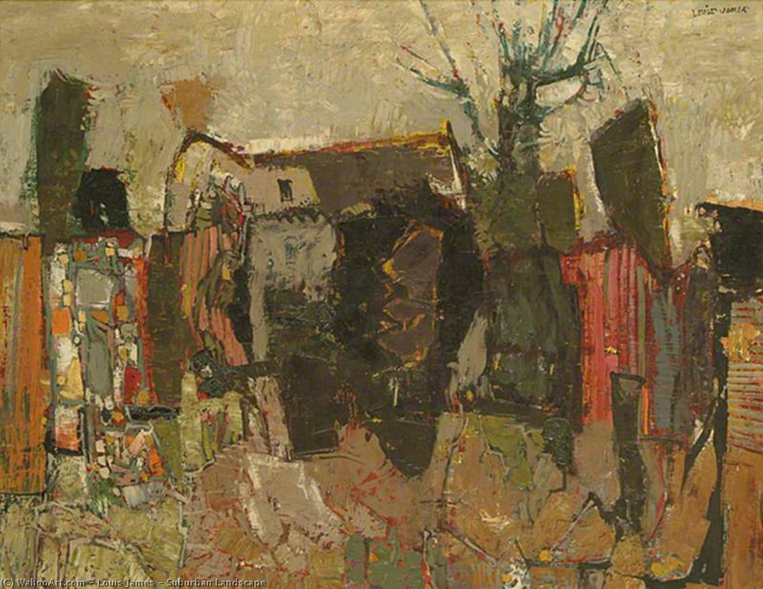 Suburban Landscape by Louis James Louis James | ArtsDot.com