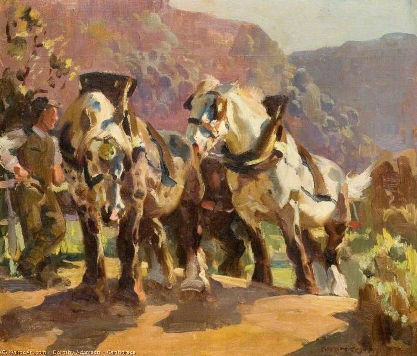 Carthorses by Dorothy Adamson Dorothy Adamson | ArtsDot.com