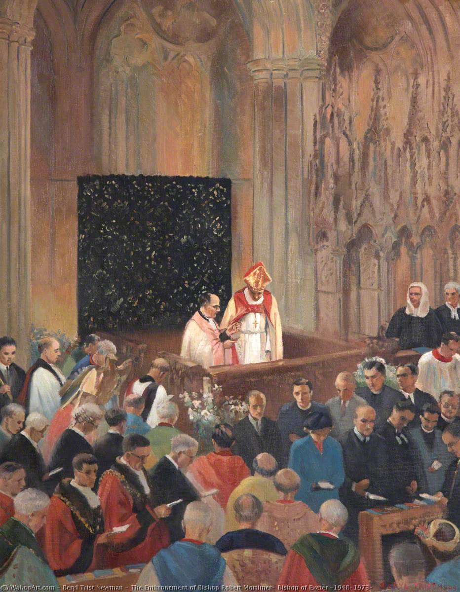 The Enthronement of Bishop Robert Mortimer, Bishop of Exeter (1948–1973 ...