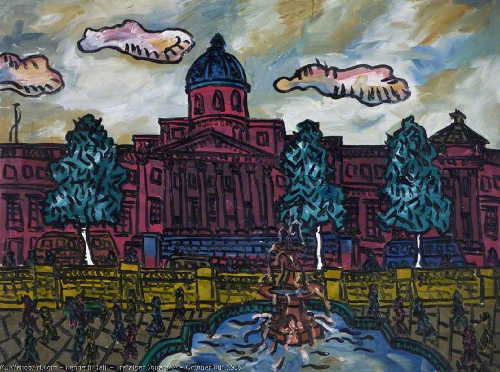 Trafalgar Square IV – October 8th 1937, 1937 by Kenneth Hall Kenneth ...