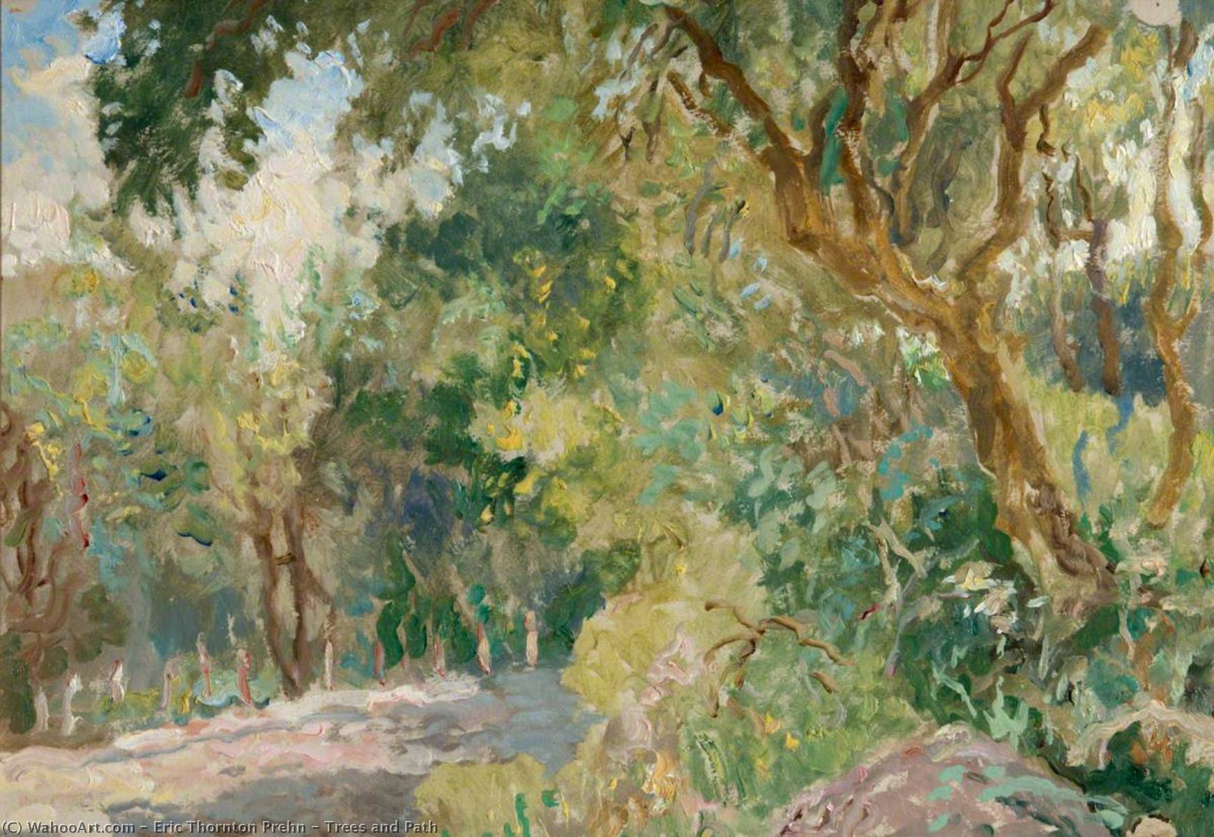 Trees and Path by Eric Thornton Prehn Eric Thornton Prehn | ArtsDot.com
