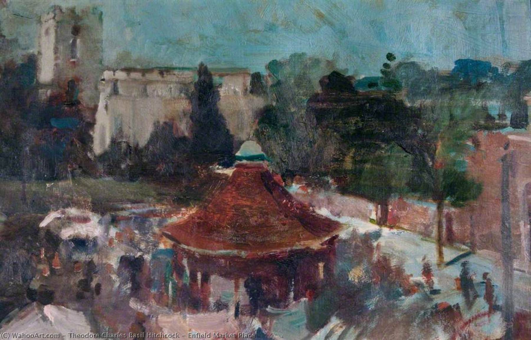 Enfield Market Place by Theodore Charles Basil Hitchcock Theodore ...