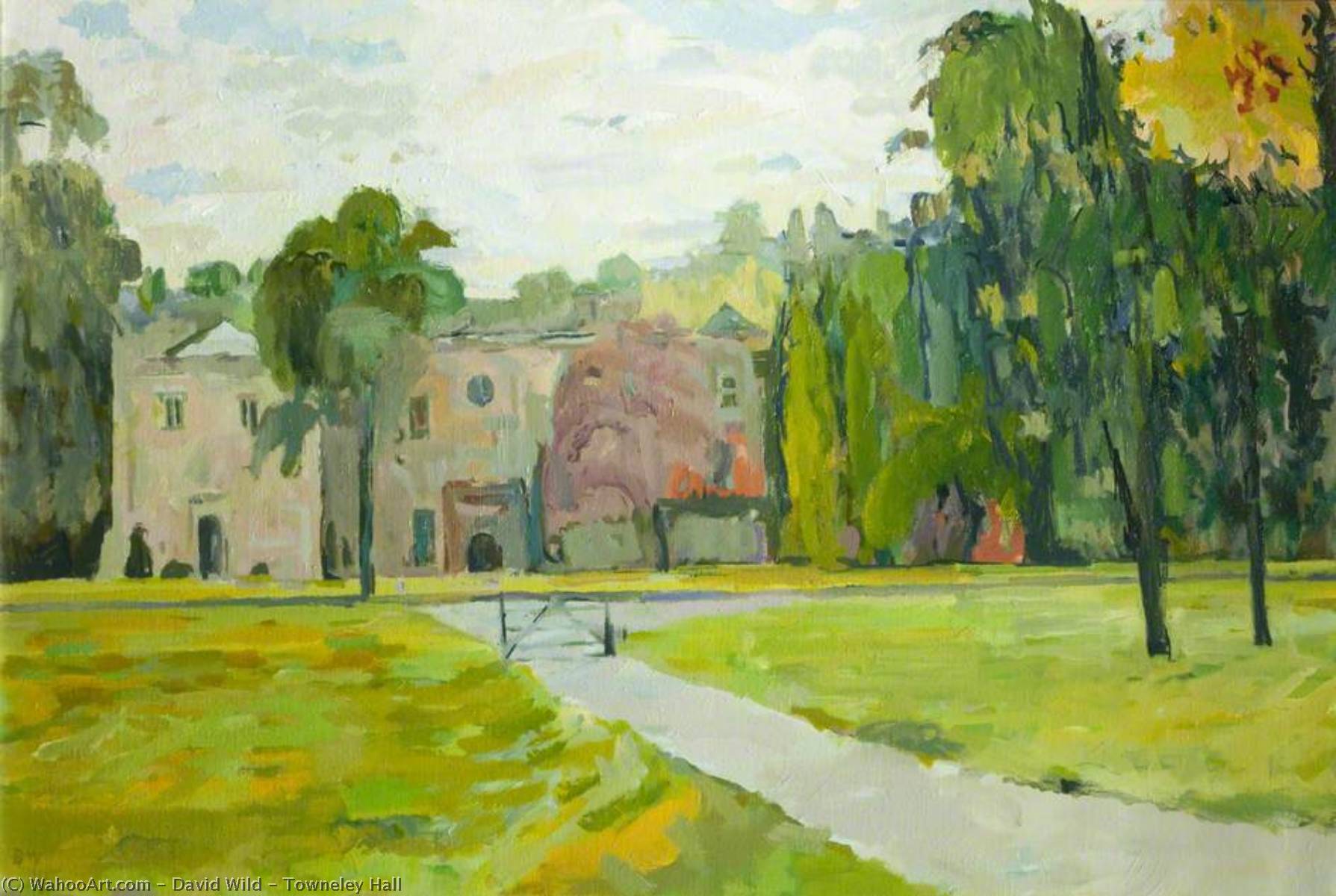 Towneley Hall, 1993 by David Wild (1931-2014) David Wild | ArtsDot.com