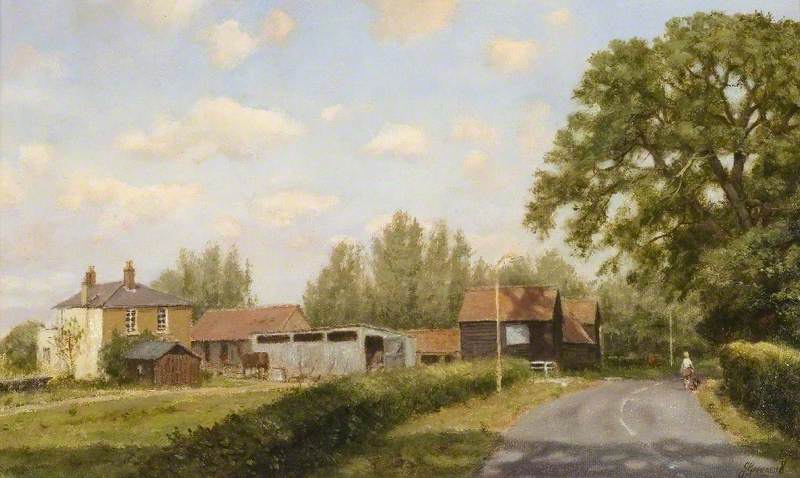 Merry Hill Farm, Bushey, 1996 by John Frederick Greenwell John ...