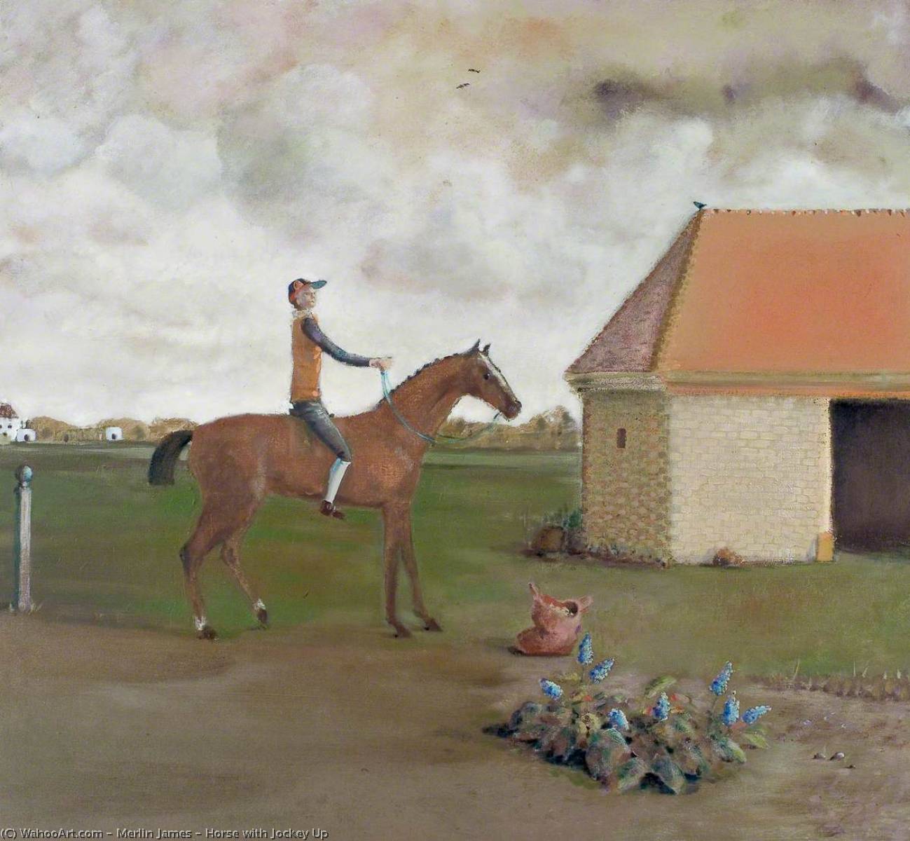 Horse with Jockey Up, 2008 by Merlin James Merlin James | ArtsDot.com