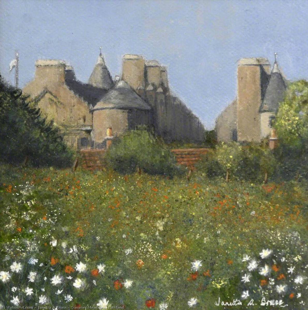 Summer Meadow – Falkland, 2005 by Janetta A Bruce Janetta A Bruce ...