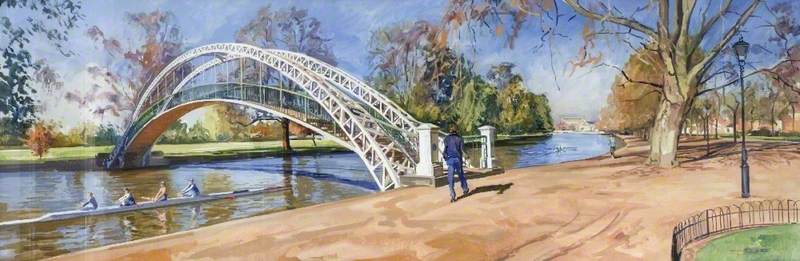Bedford Suspension Bridge, 2000 by Michael Croker Michael Croker ...