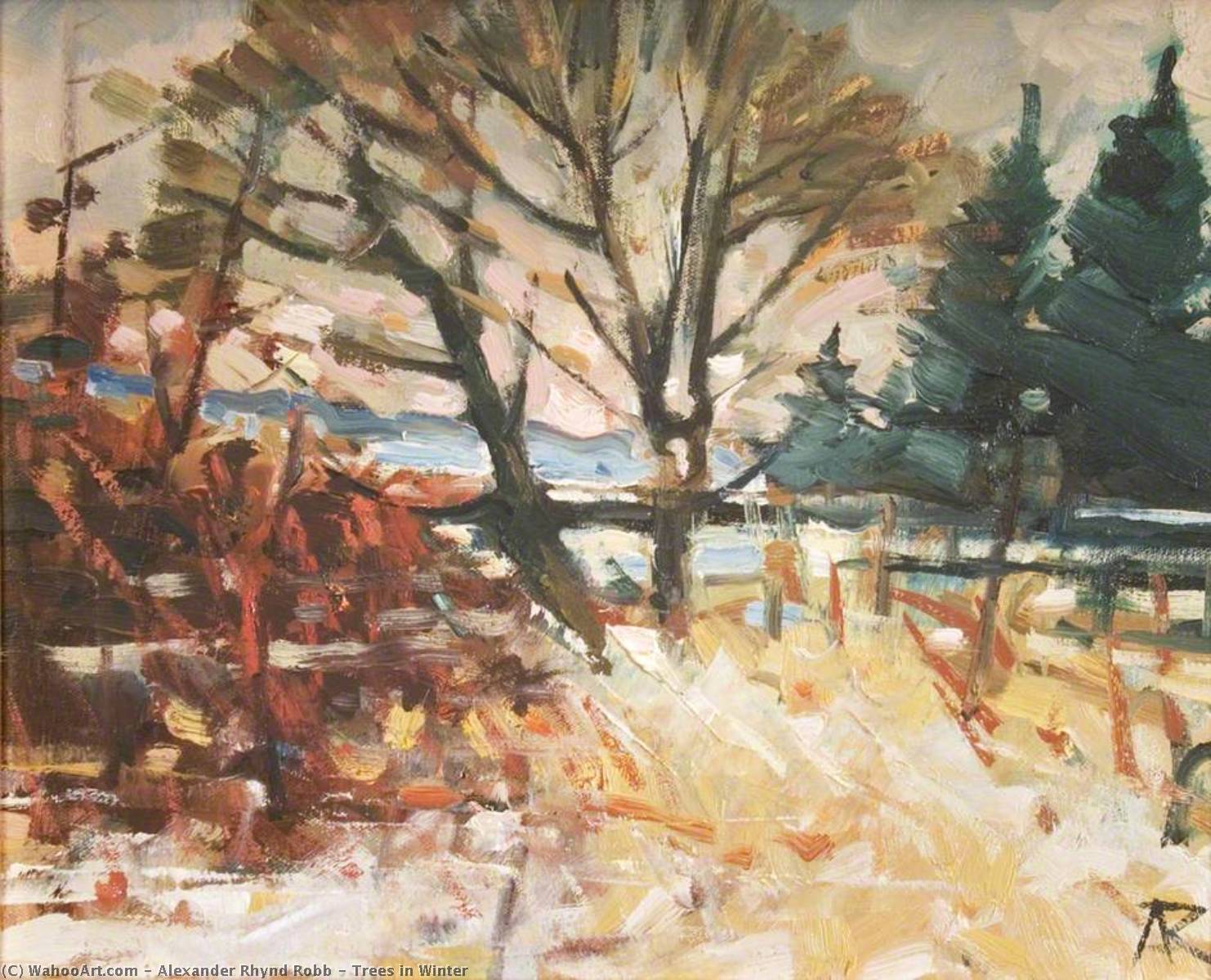 Trees in Winter by Alexander Rhynd Robb Alexander Rhynd Robb | ArtsDot.com