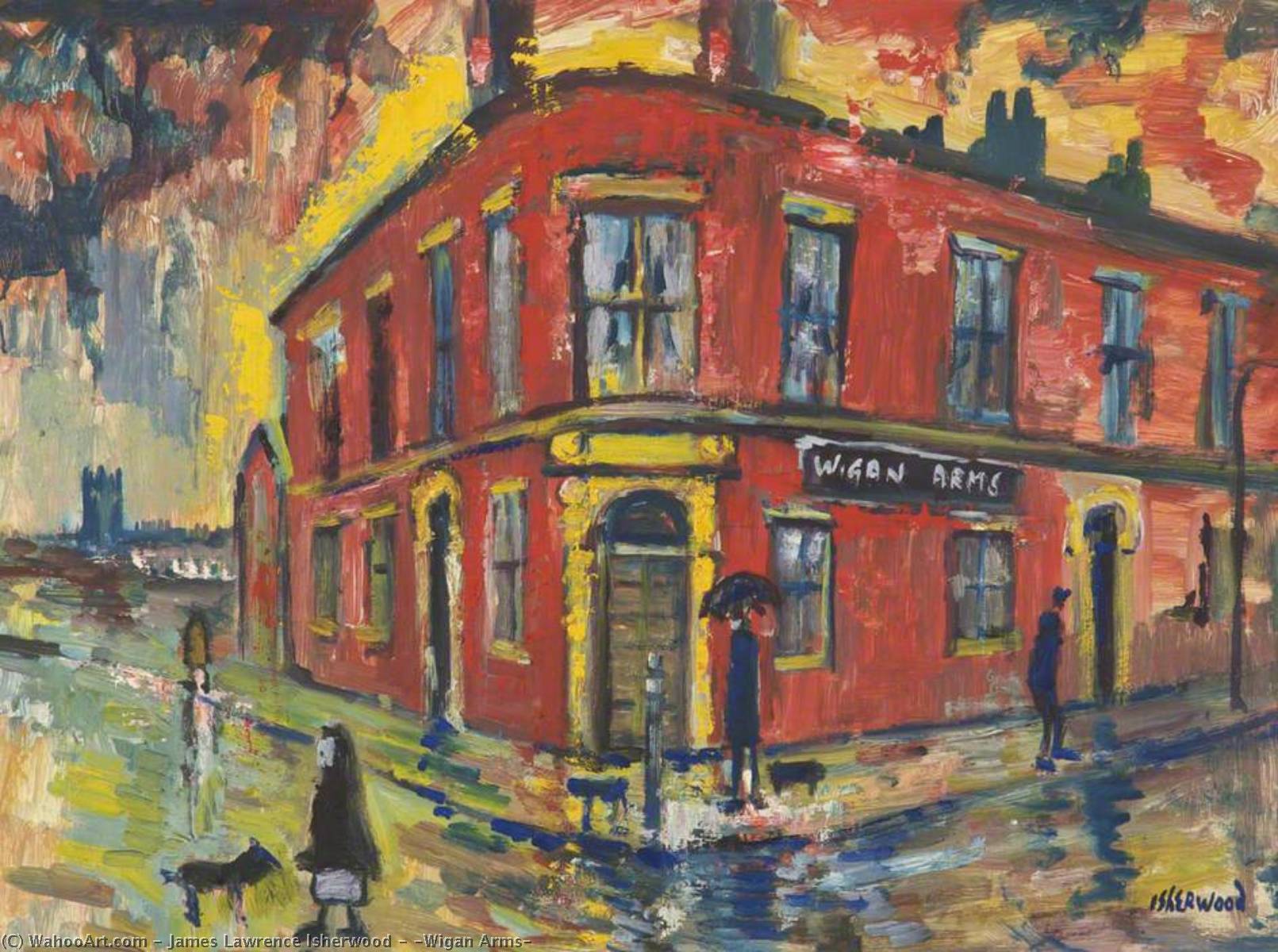 `Wigan Arms` by James Lawrence Isherwood (1917-1989) James Lawrence ...