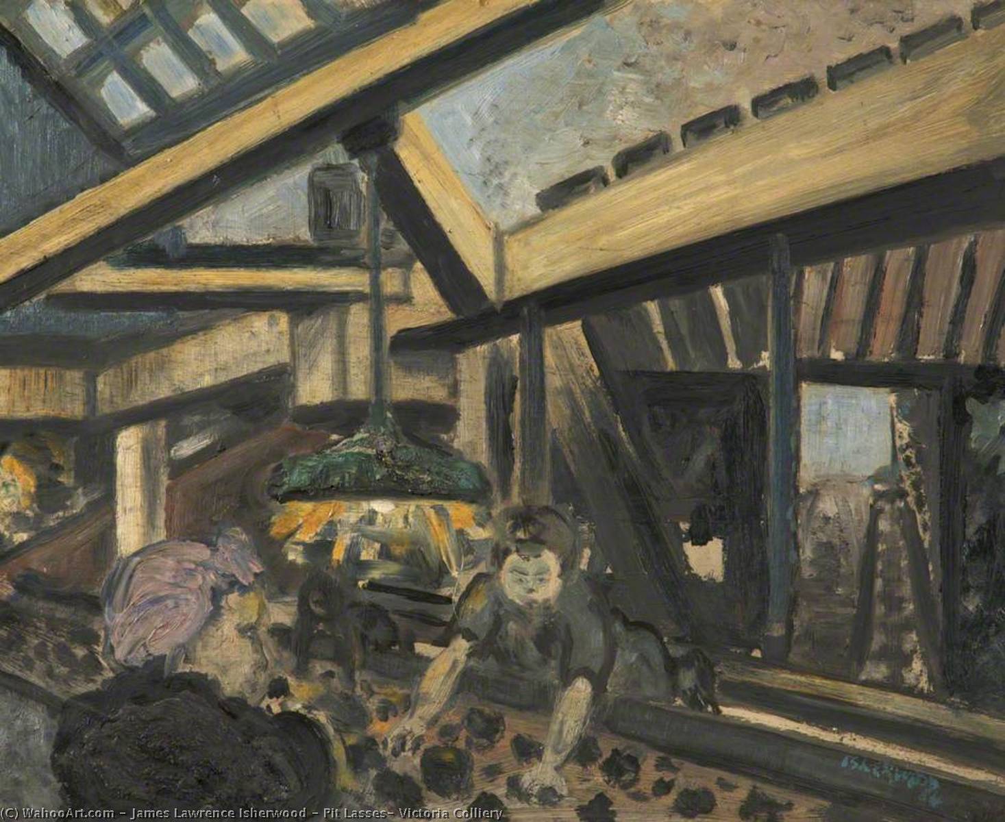 Buy Museum Art Reproductions Pit Lasses, Victoria Colliery by James ...