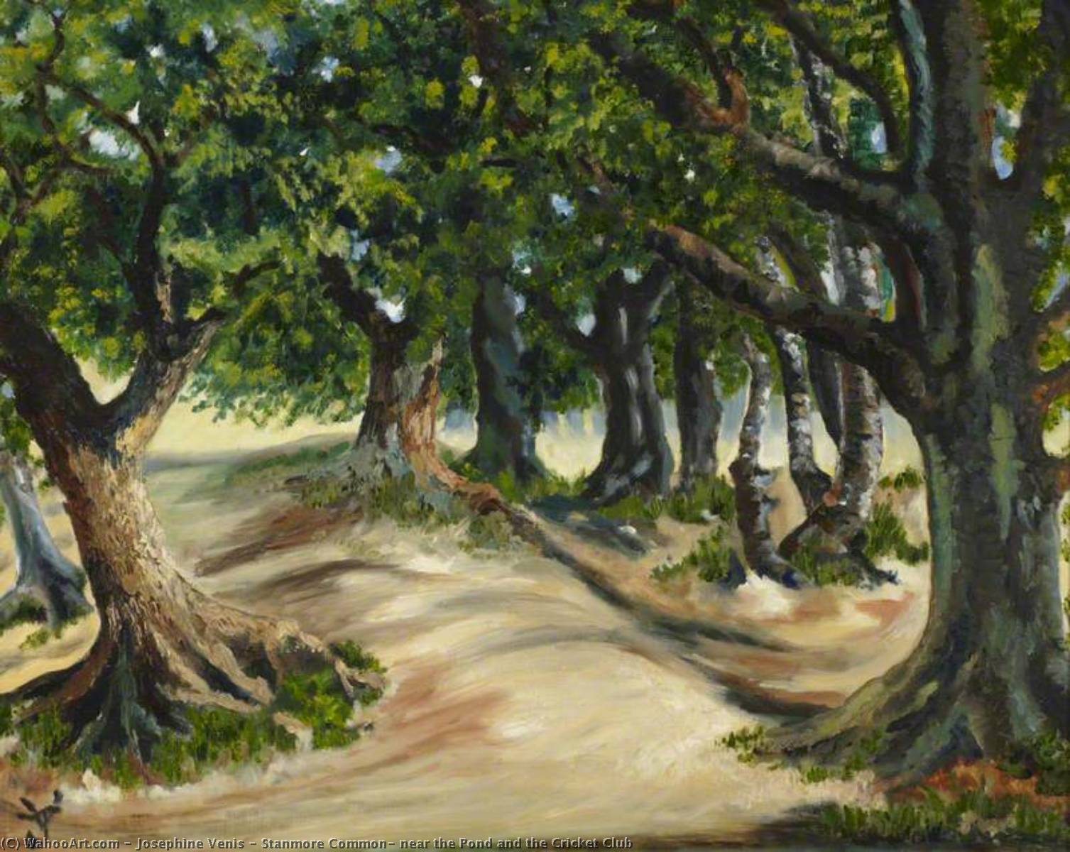 Stanmore Common, near the Pond and the Cricket Club by Josephine Venis ...