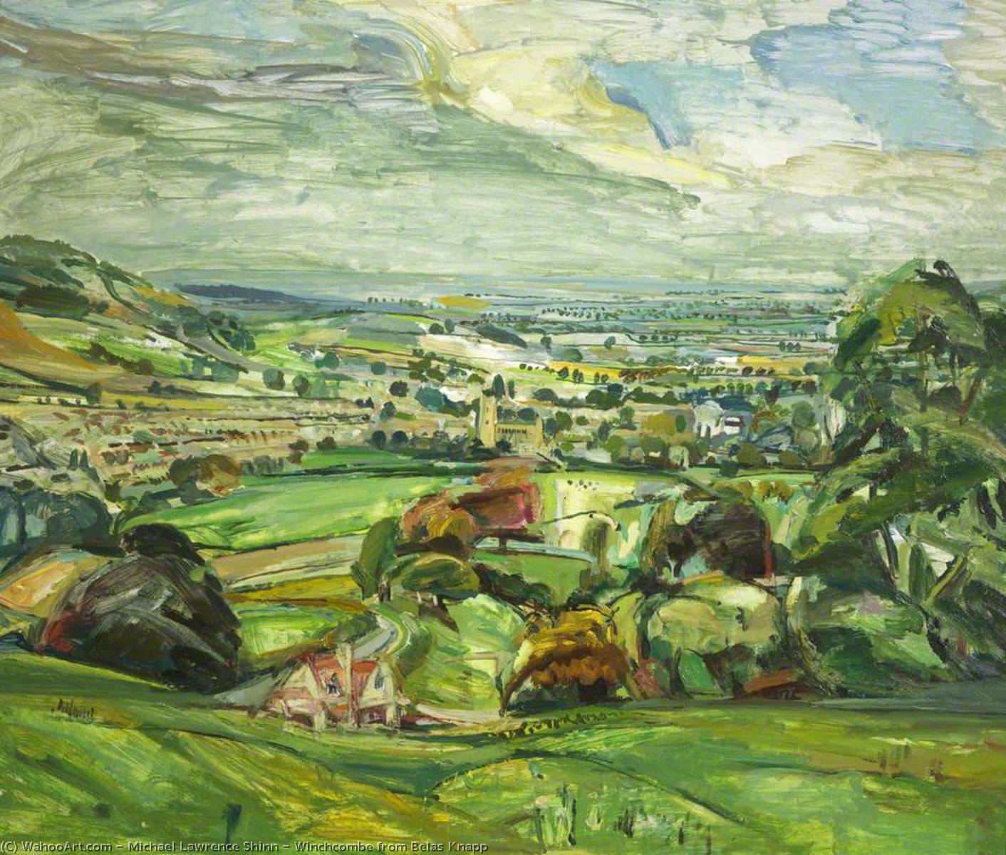 Winchcombe from Belas Knapp by Michael Lawrence Shinn Michael Lawrence ...