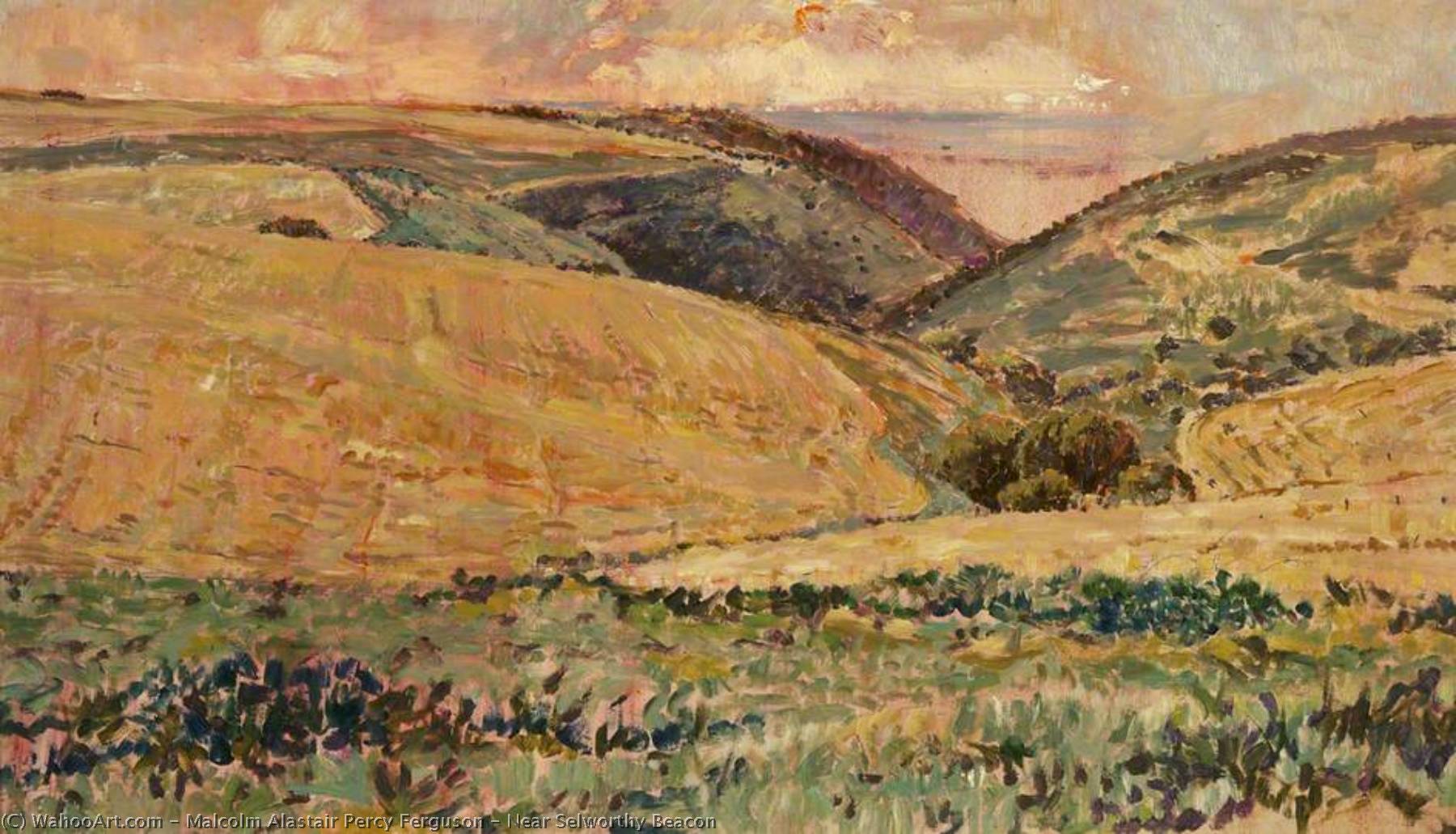 Near Selworthy Beacon by Malcolm Alastair Percy Ferguson (1913-2007 ...