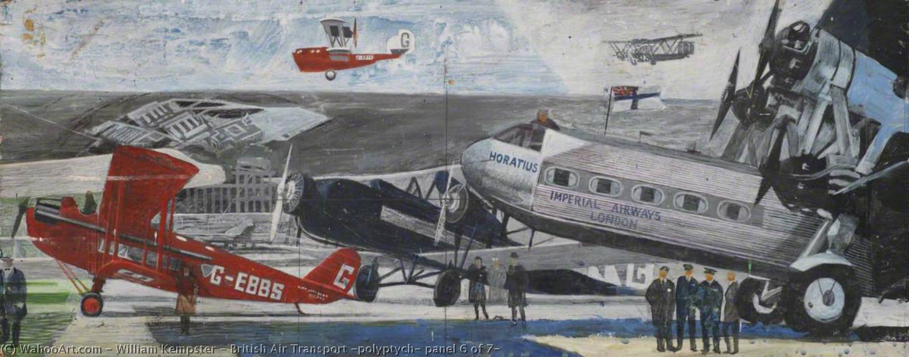 Buy Museum Art Reproductions British Air Transport (polyptych, panel 6 ...