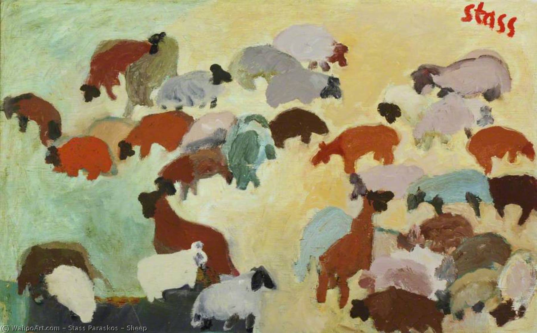 Sheep by Stass Paraskos Stass Paraskos | ArtsDot.com