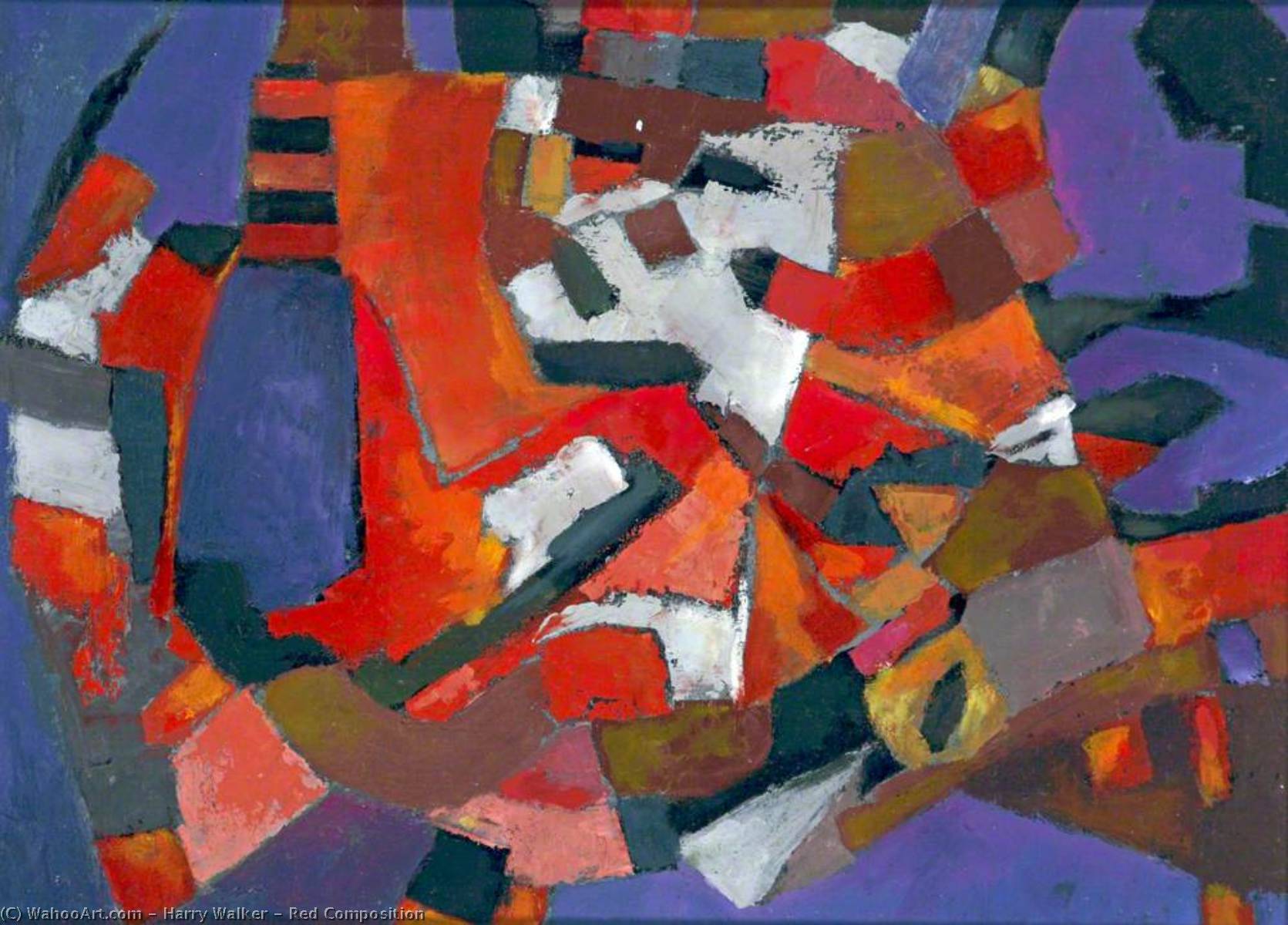 Red Composition by Harry Walker Harry Walker | ArtsDot.com