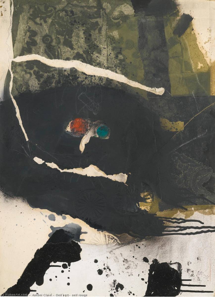 Oeil vert, oeil rouge by Antoni Clavé (1913-2005, Spain) Antoni Clavé ...