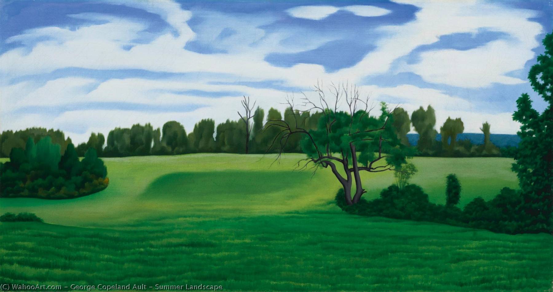 Get Art Reproductions Summer Landscape by George Copeland Ault (1891 ...