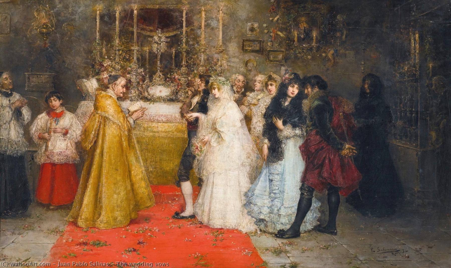 Get Paintings Reproductions The wedding vows by Juan Pablo Salinas ...