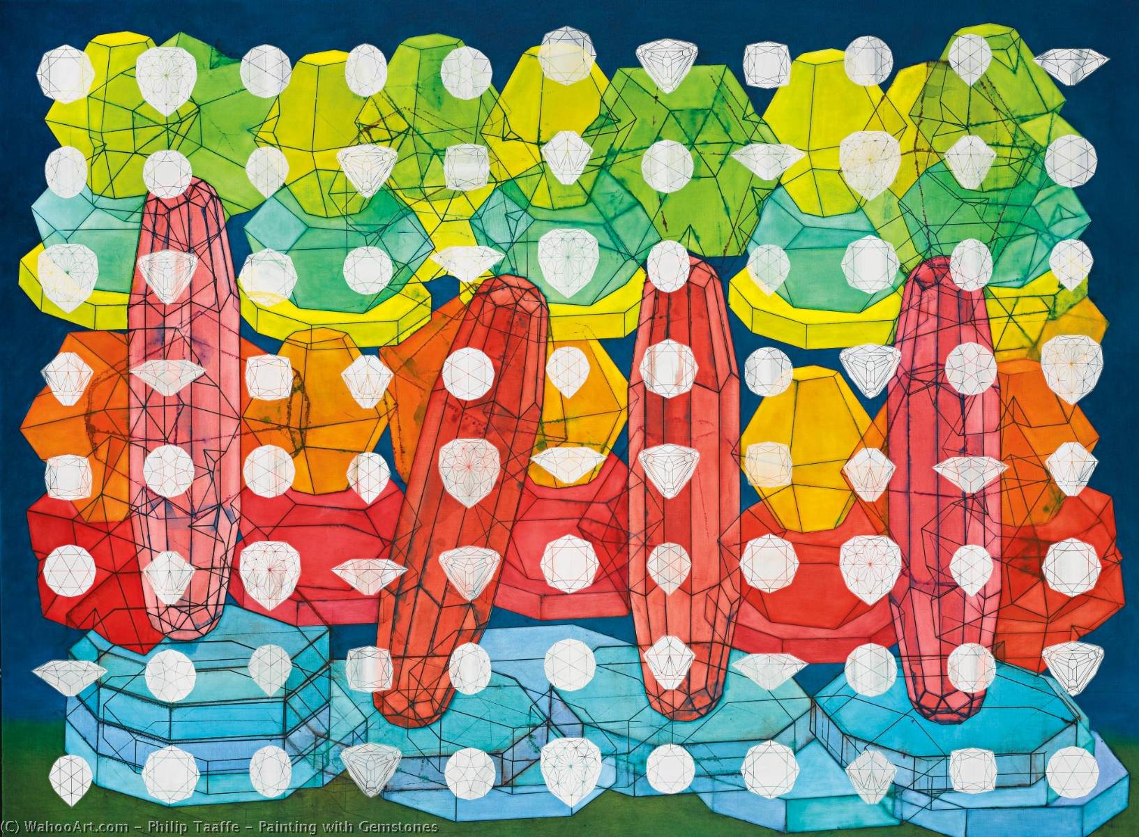 Painting with Gemstones by Philip Taaffe Philip Taaffe | ArtsDot.com