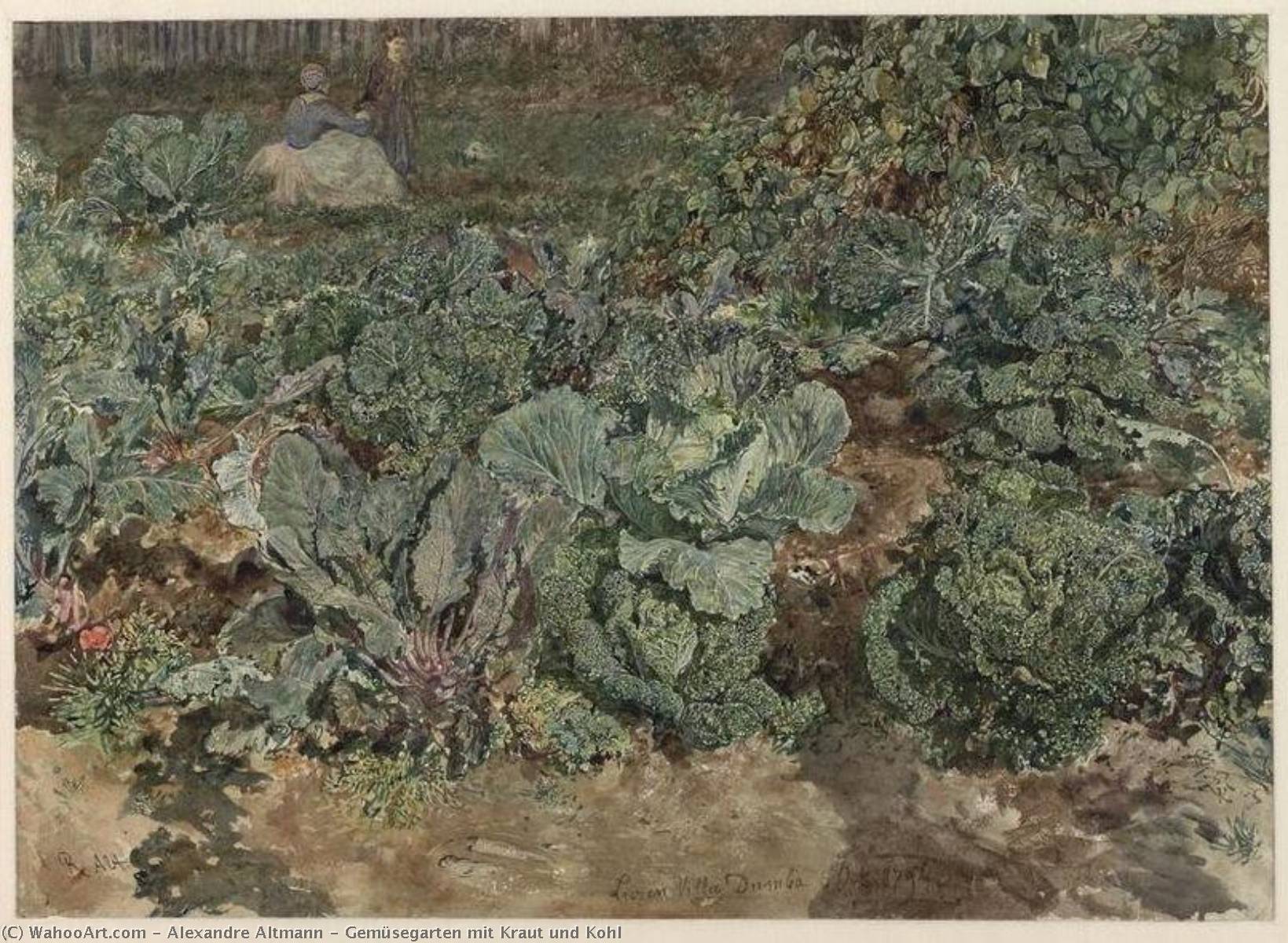 Get Paintings Reproductions Gemüsegarten mit Kraut und Kohl, 1879 by ...