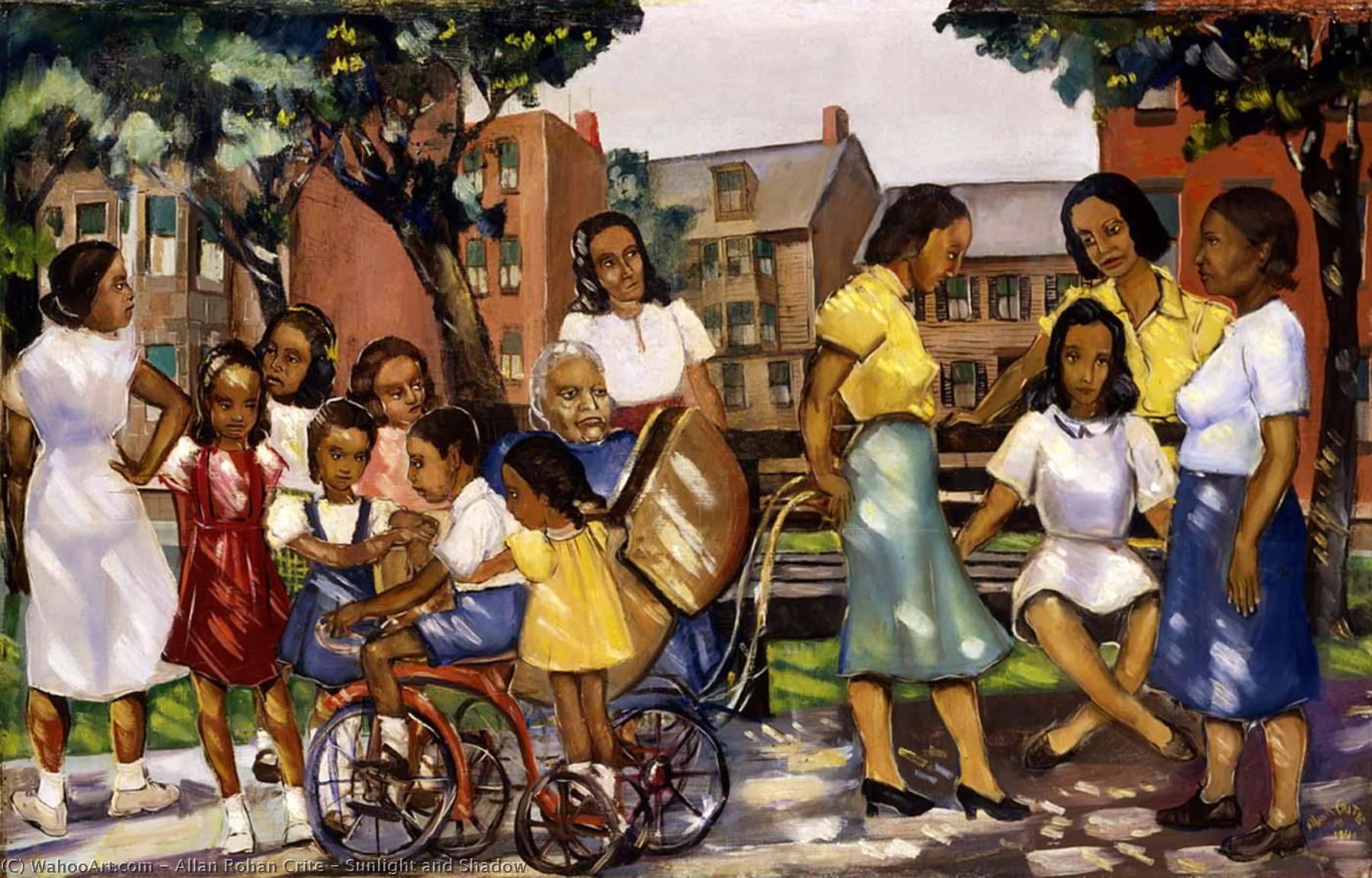 Sunlight and Shadow, 1941 by Allan Rohan Crite (1910-2007, United ...