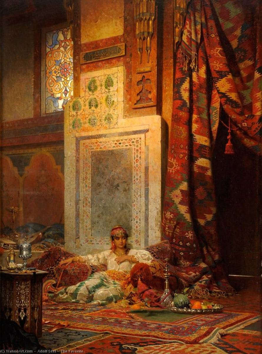 Purchase Oil Painting Replica The Favorite, 1883 by Adolf Seel (1829 ...