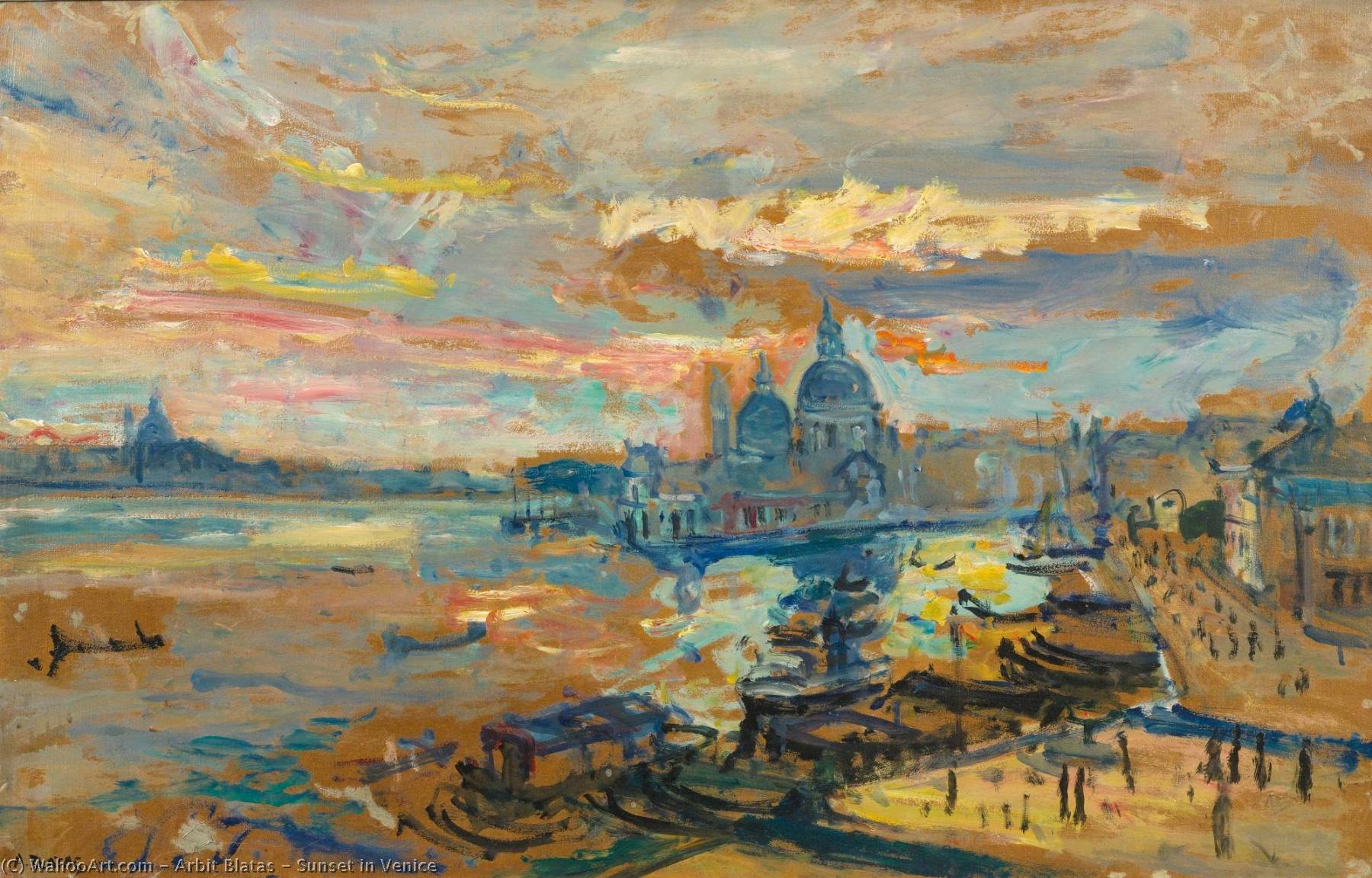 Sunset in Venice by Arbit Blatas (1908-1999) Arbit Blatas | ArtsDot.com