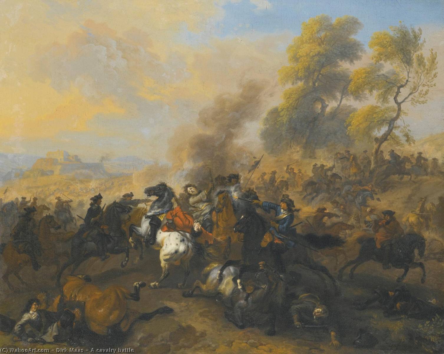 A cavalry battle by Dirk Maas Dirk Maas | ArtsDot.com