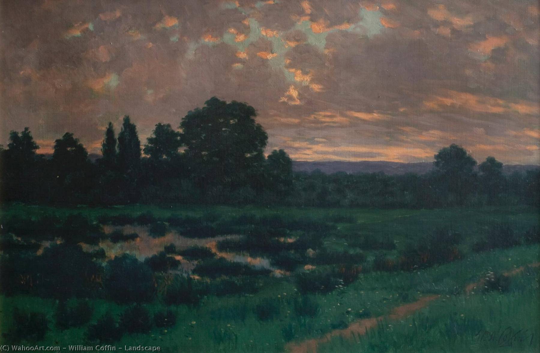 Buy Museum Art Reproductions Landscape by William Coffin (1855-1925 ...