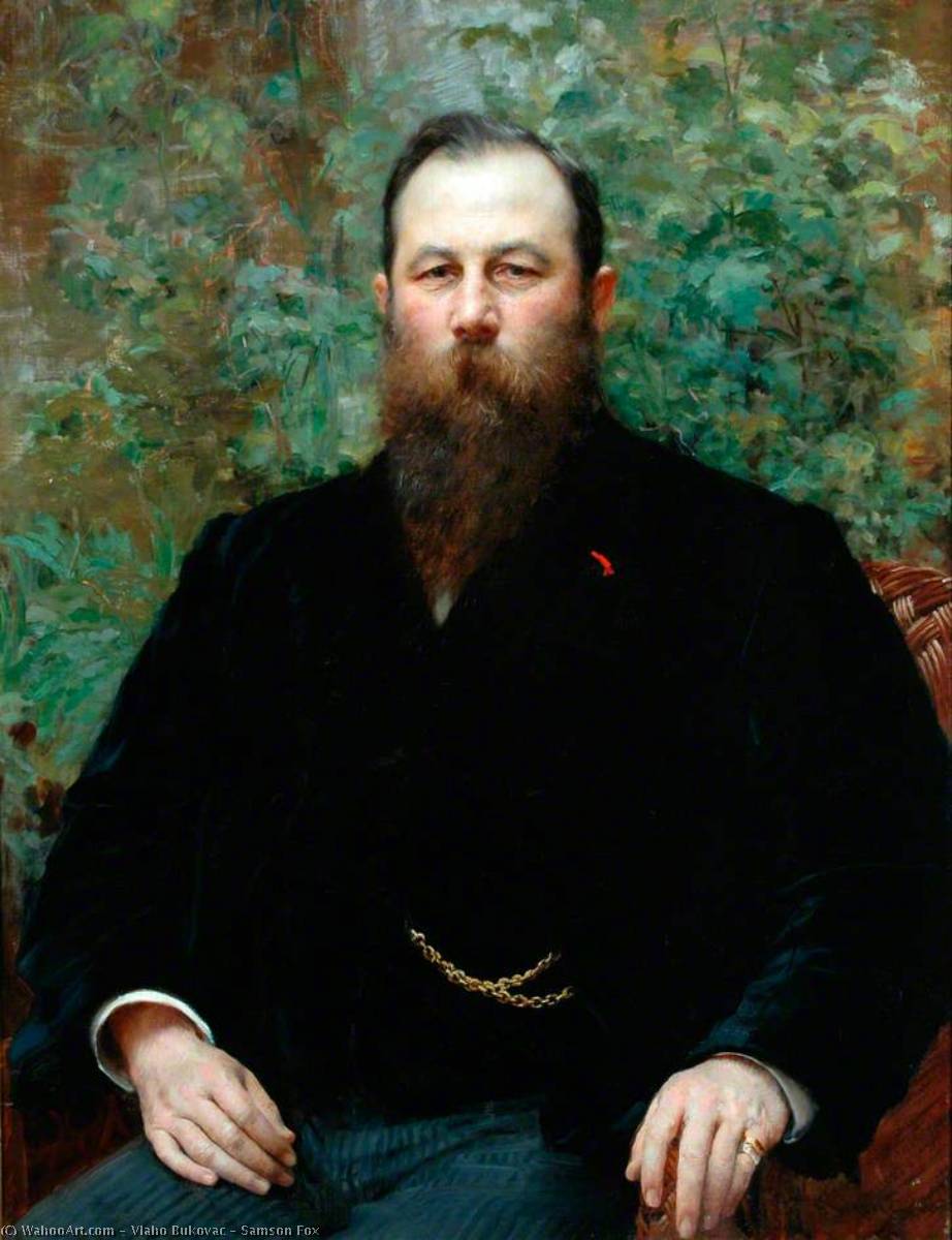 Paintings Reproductions Samson Fox, 1890 by Vlaho Bukovac (1855-1922 ...