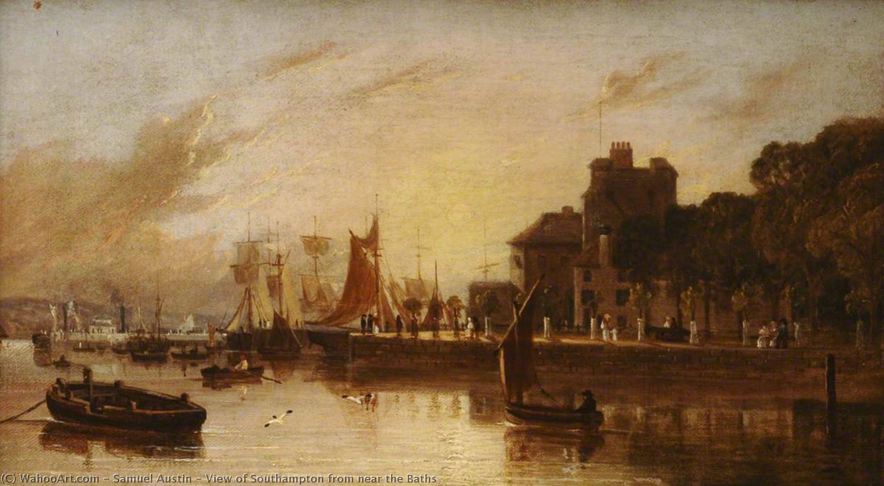 Get Paintings Reproductions View of Southampton from near the Baths by ...