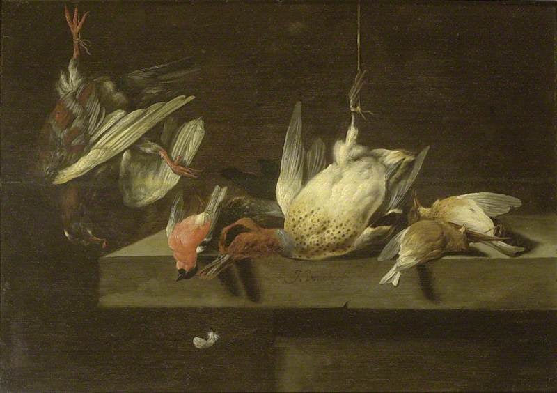 Get Paintings Reproductions Still Life of dead Birds by Jan Vonck (1631 ...