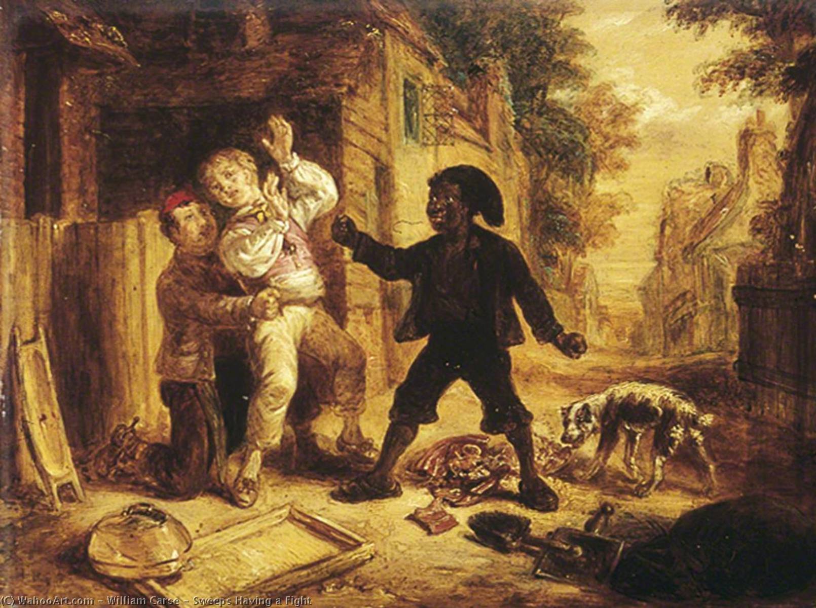Art Reproductions Sweeps Having a Fight by William Carse (1800-1845 ...