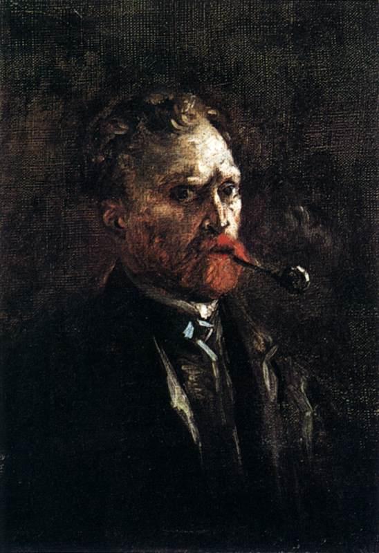 Buy Museum Art Reproductions Self Portrait with Pipe, 1886 by Joos ...