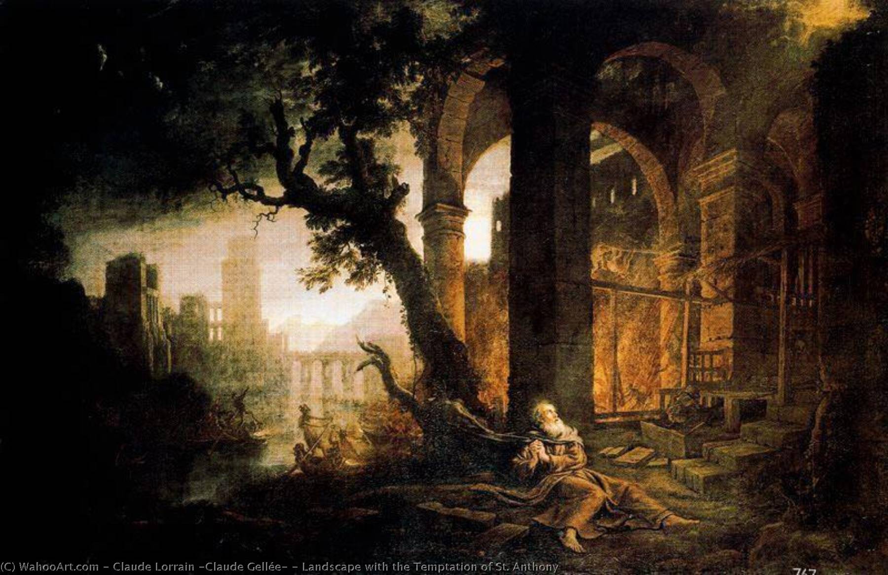 Buy Museum Art Reproductions Landscape with the Temptation of St ...