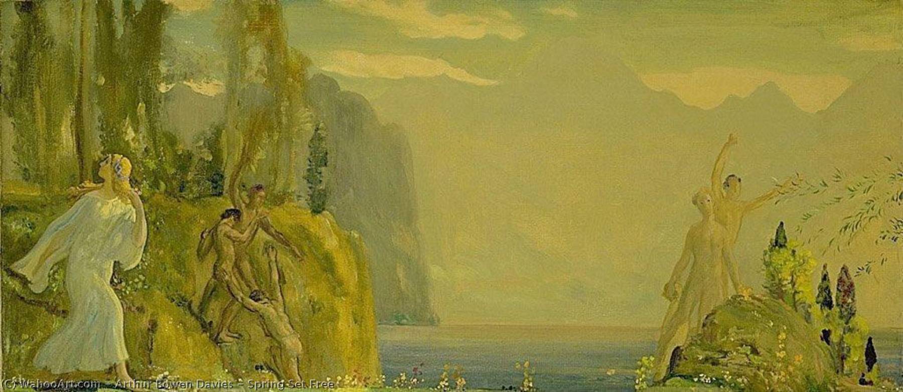 Purchase Oil Painting Replica Spring Set Free, 1912 by Arthur Bowen ...