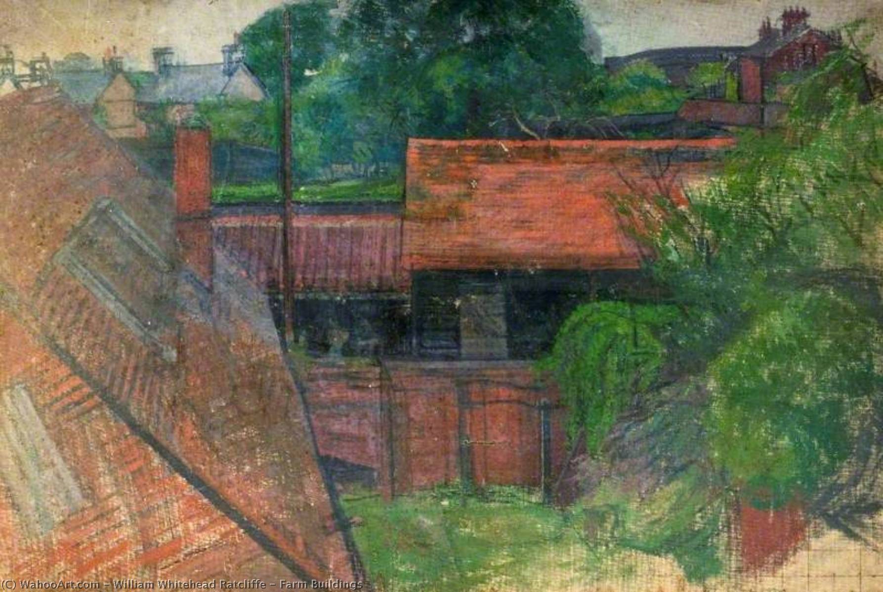 Get Paintings Reproductions Farm Buildings by William Whitehead ...