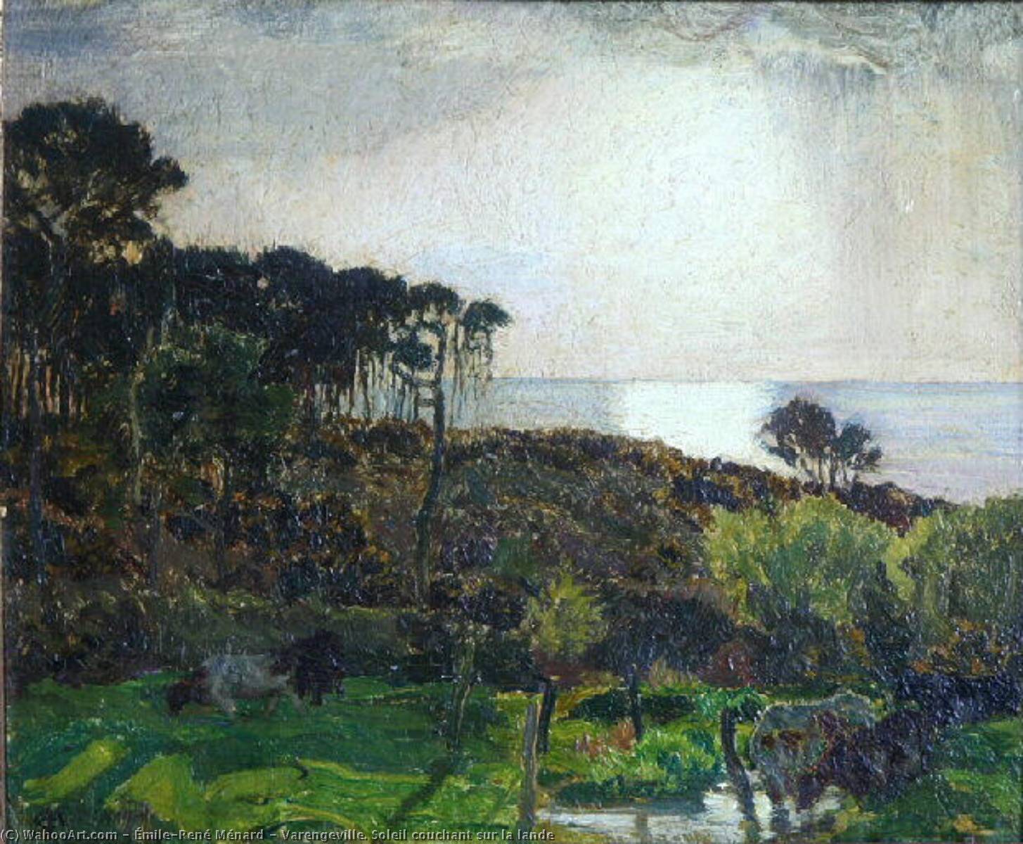 Acheter Reproductions D'art De Musée Varengeville. Soleil couché sur la ...