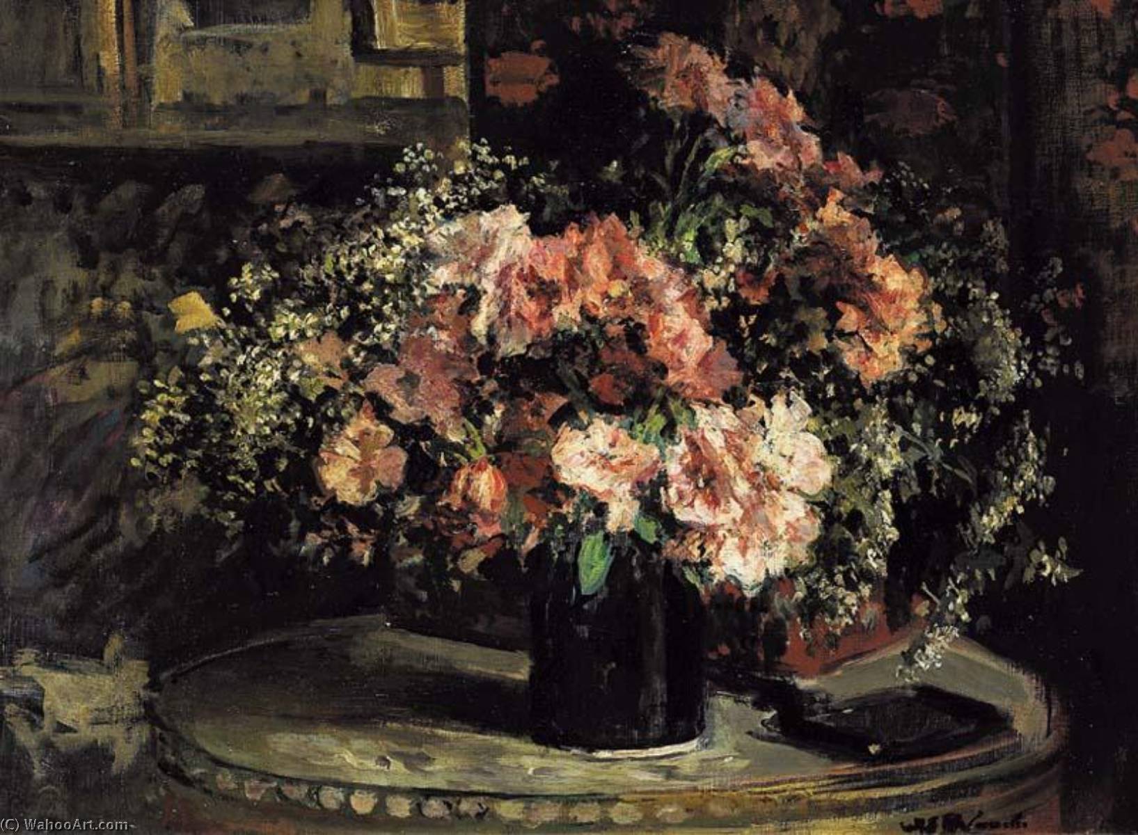 Paintings Reproductions Flower Still life by Jacques-Emile Blanche ...